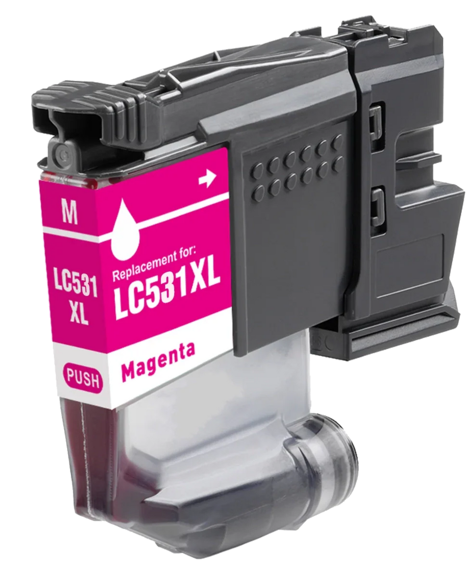 1 x Compatible Brother LC531XL Ink Cartridge LC-531XL (MAGENTA)| YYUDA