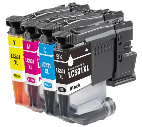 1 x Compatible Brother LC531XL Ink Cartridge LC-531XL (MAGENTA)| YYUDA