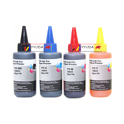 4 x Compatible HP 915XL Refill 100ml Ink Kit (1BK 1C 1M 1Y)| YYUDA