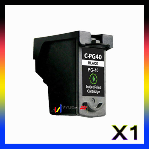 1 x Compatible Canon PG-40 Black Ink Cartridge| YYUDA
