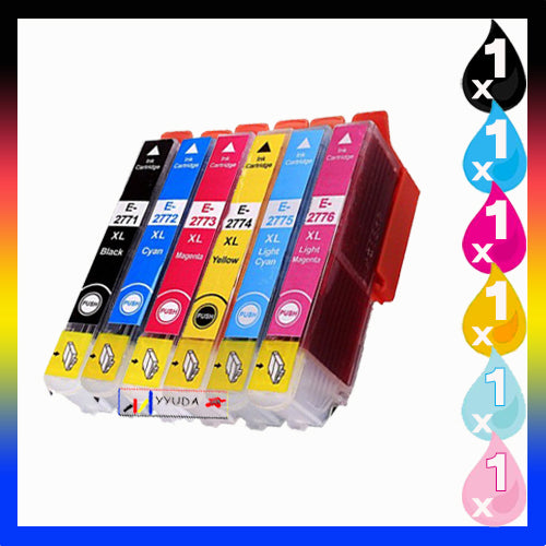 6 x Compatible Epson 277XL High Yield Ink Cartridge C13T278192 - C13T2 ...