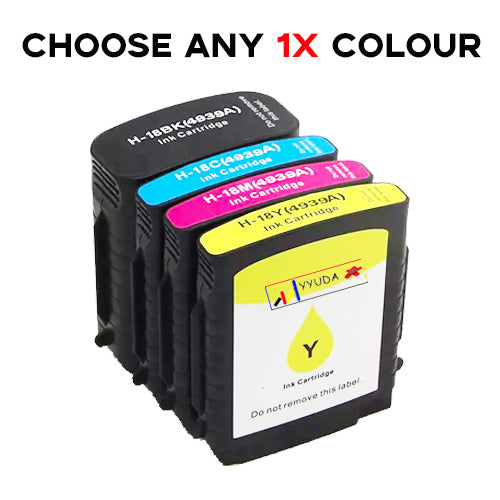 Choose Any 1 x Compatible HP 18 Ink Cartridge C4936A - C4939A| YYUDA